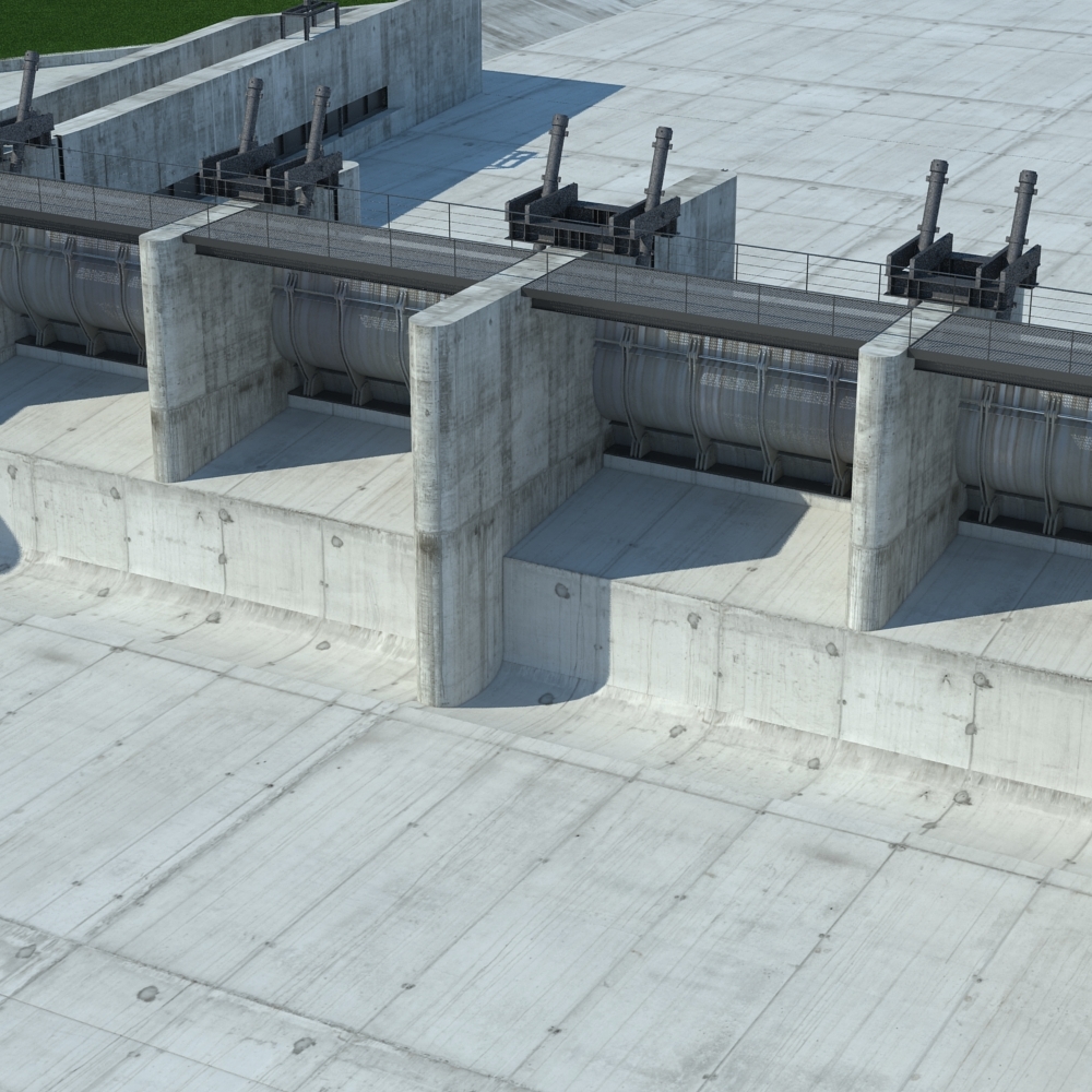 3d bridge dam