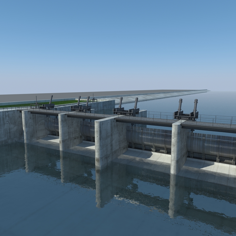 3d bridge dam