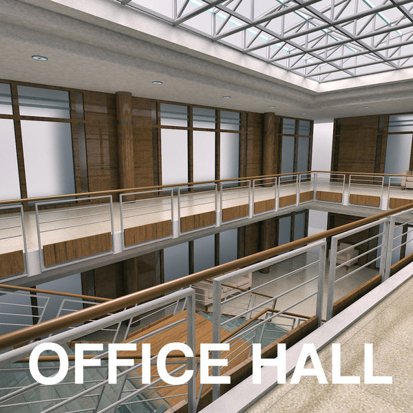 3d model office hall