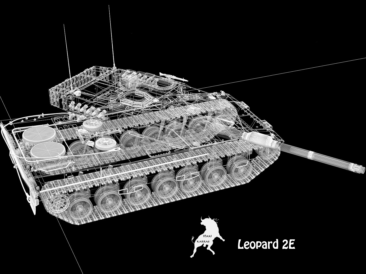 modèle 3D de Schéma Leopard 2E de l'armée espagnole - TurboSquid 724540
