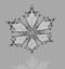 3d snowflake snow flake model