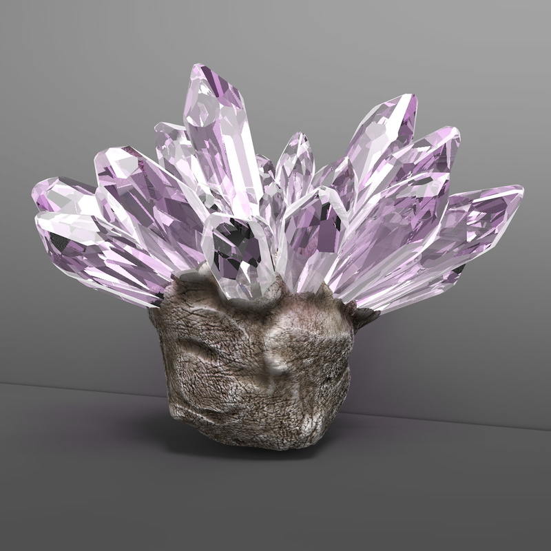 stone crystals 3d model