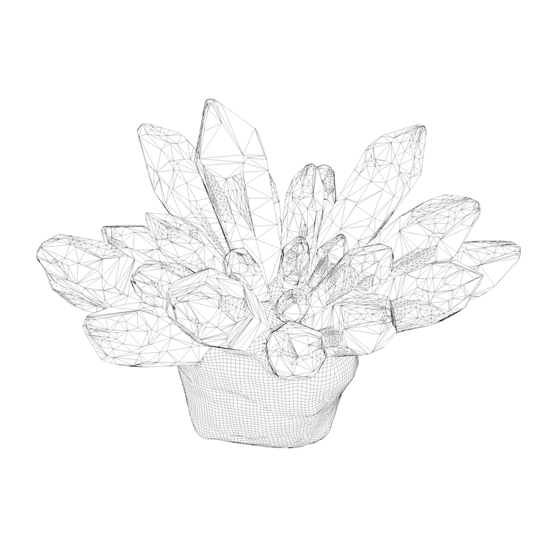 stone crystals 3d model