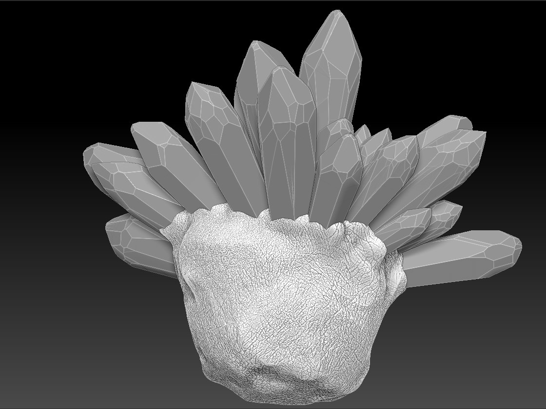 stone crystals 3d model
