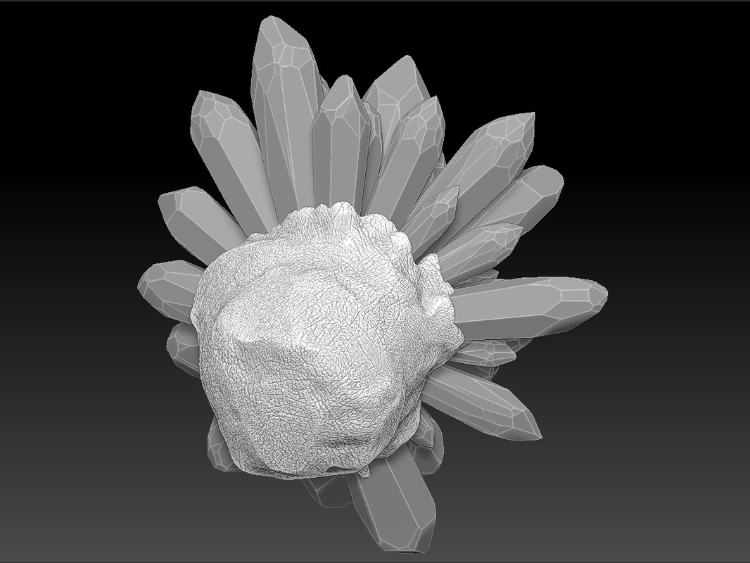 stone crystals 3d model