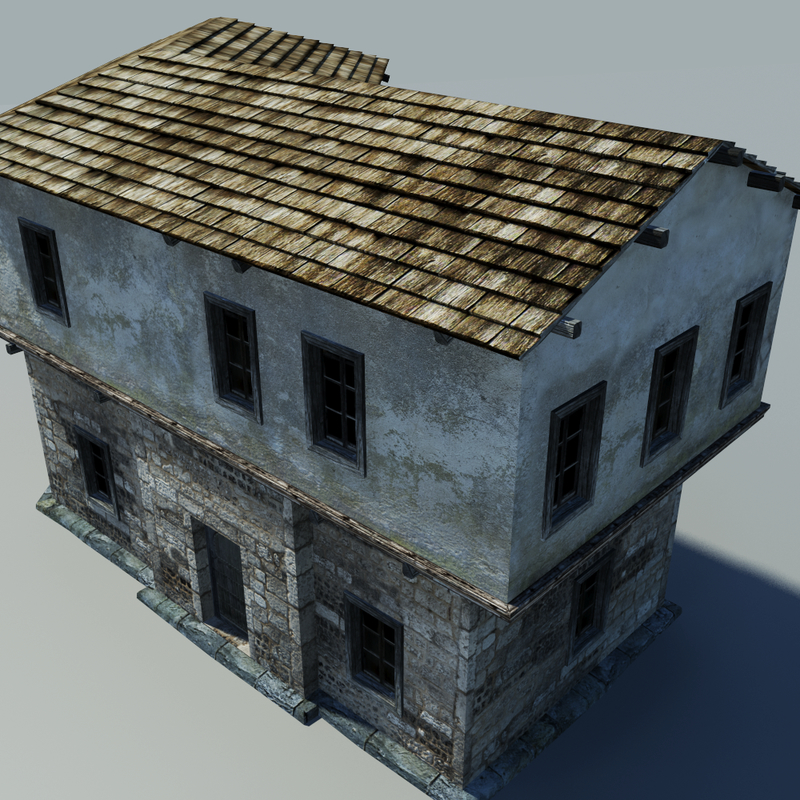 3d model old house