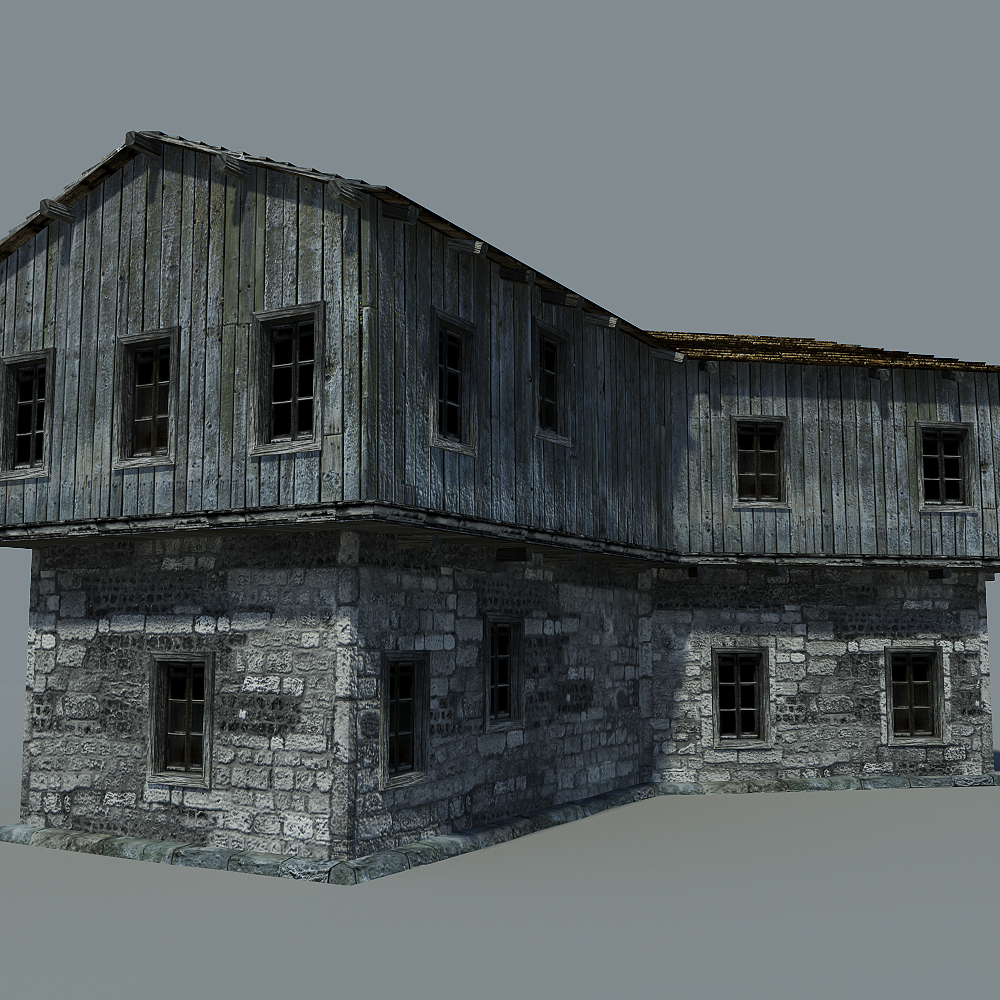 3d model old house