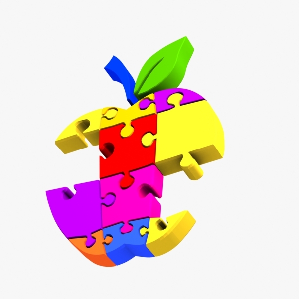3d apple puzzle