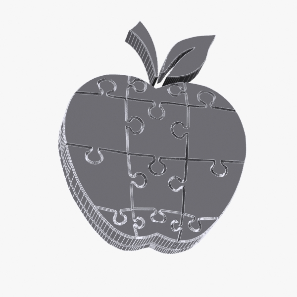 3d apple puzzle