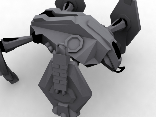 4 walker mech 3d model