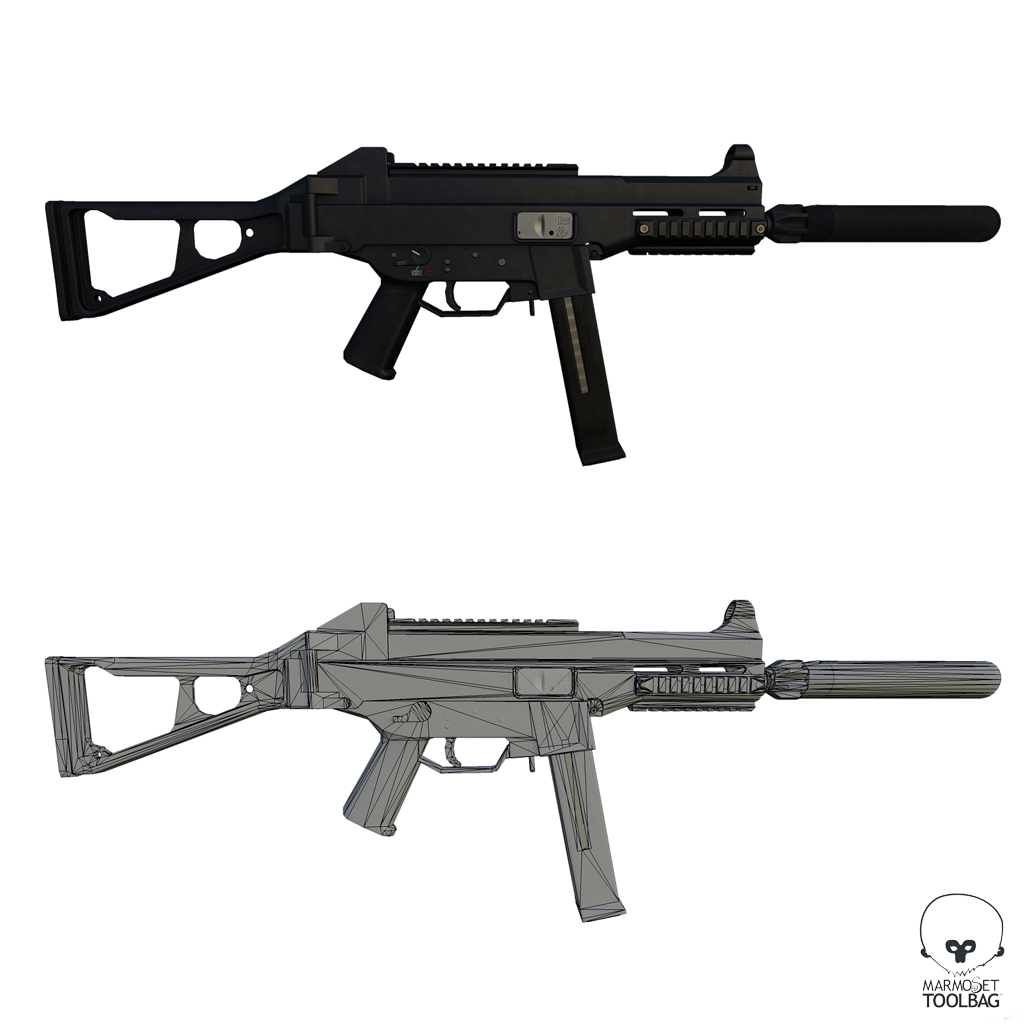3dsmax hk ump 45 silencer