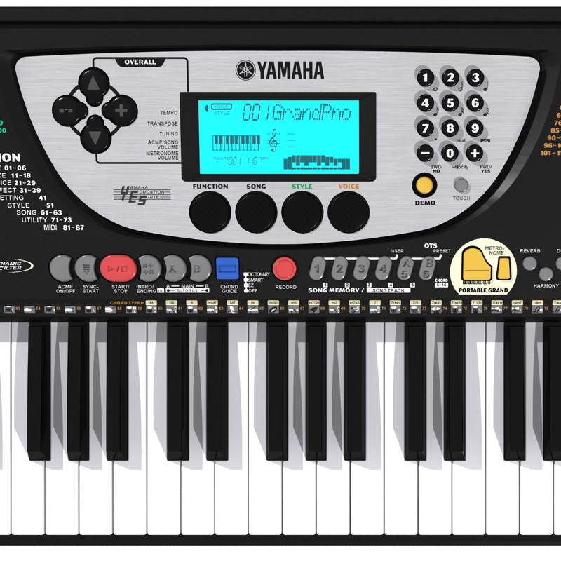 keyboard yamaha 3d model