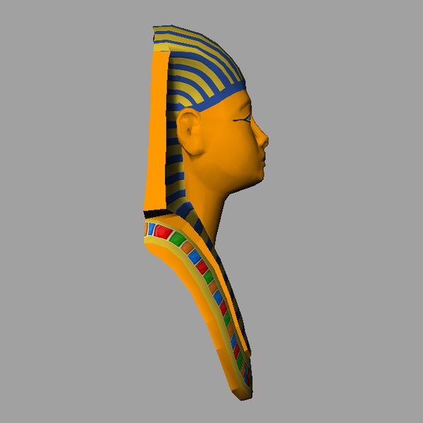 3d pharaoh head model