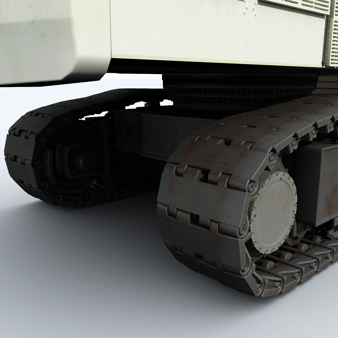 liebherr r9800 mining excavator 3d obj