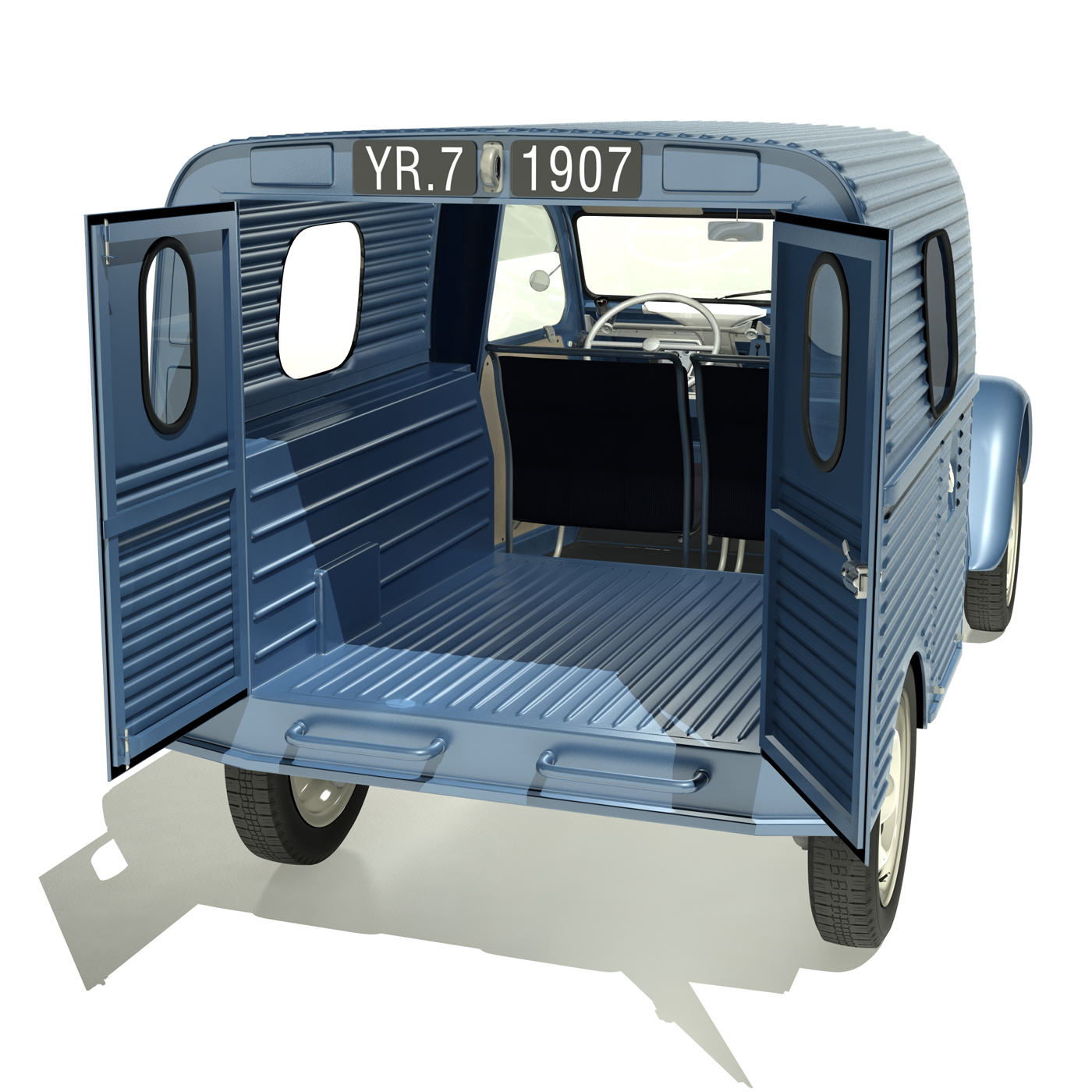 3d max classic citroen 2cv azu