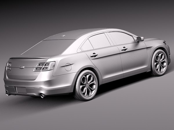 3d model of taurus 2013 sedan sho