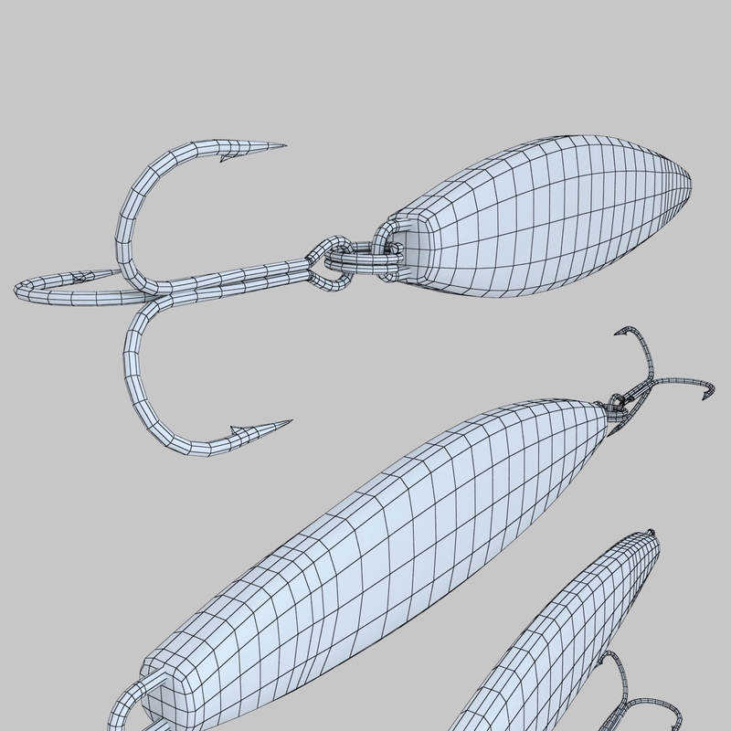 fishing lures 3d max