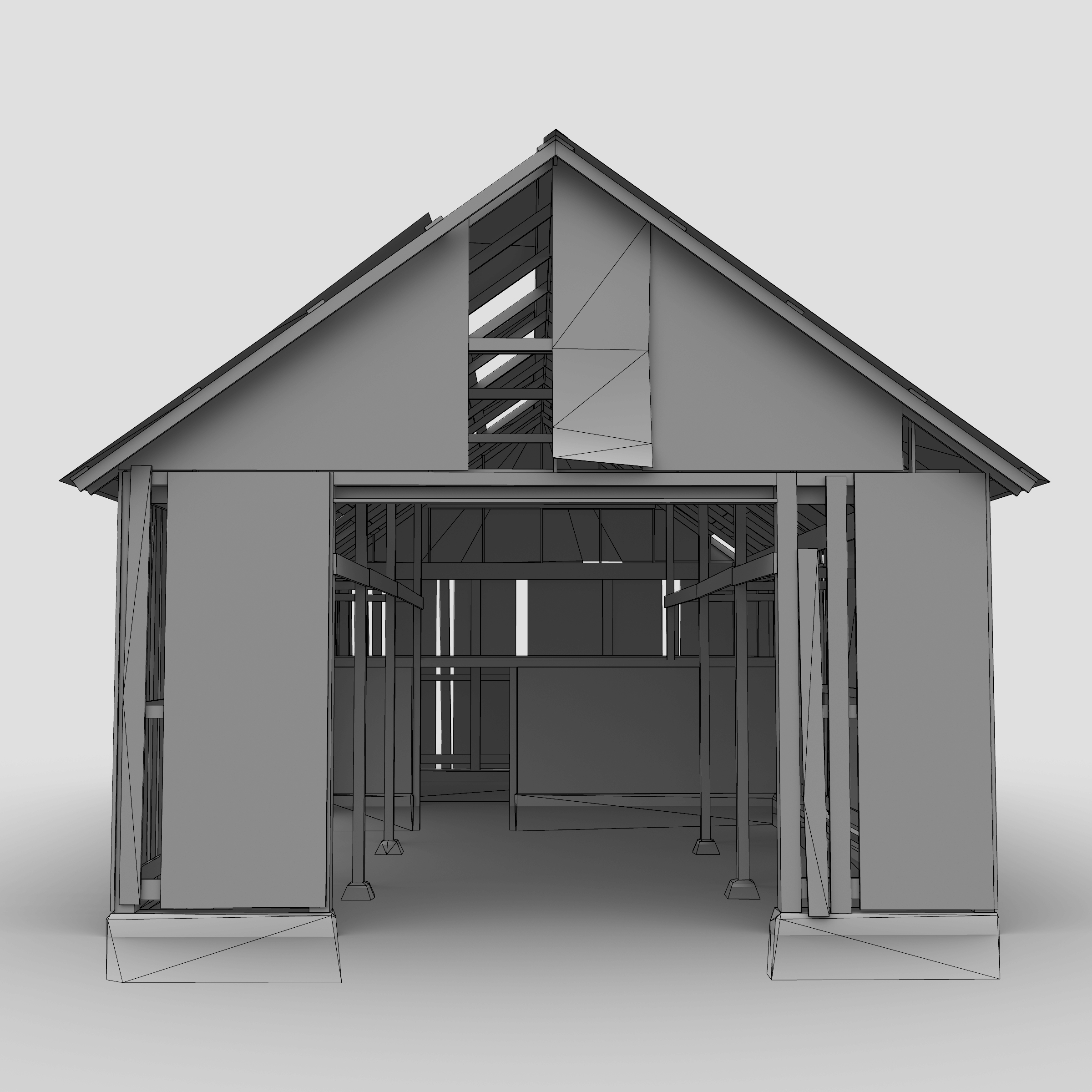 3dsmax small barn