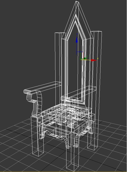 free max mode simple throne dining chair