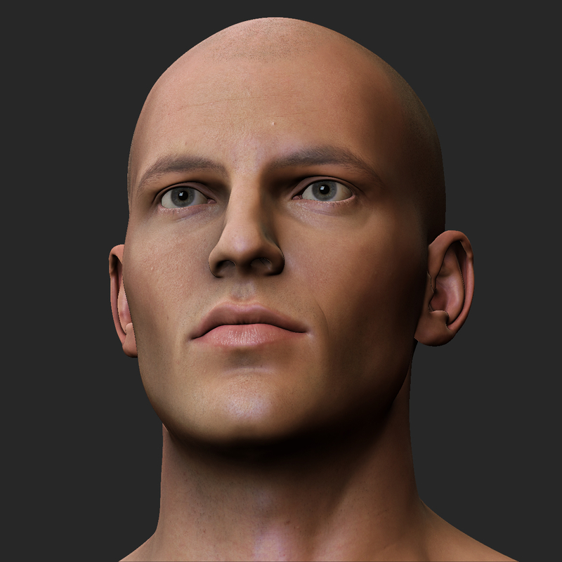 realistic male body character max