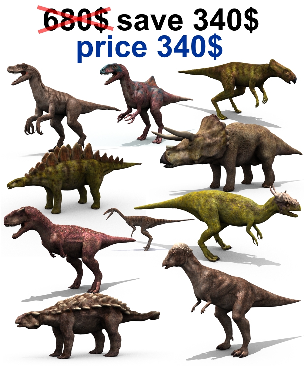 dinosaurs dino 3d model