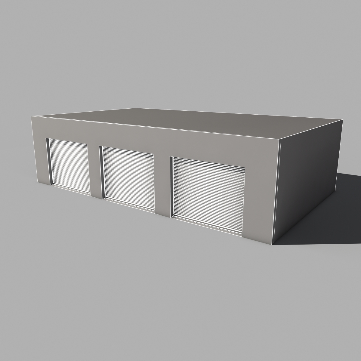 storage garage animation 3d model