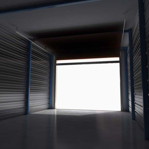 storage garage animation 3d model