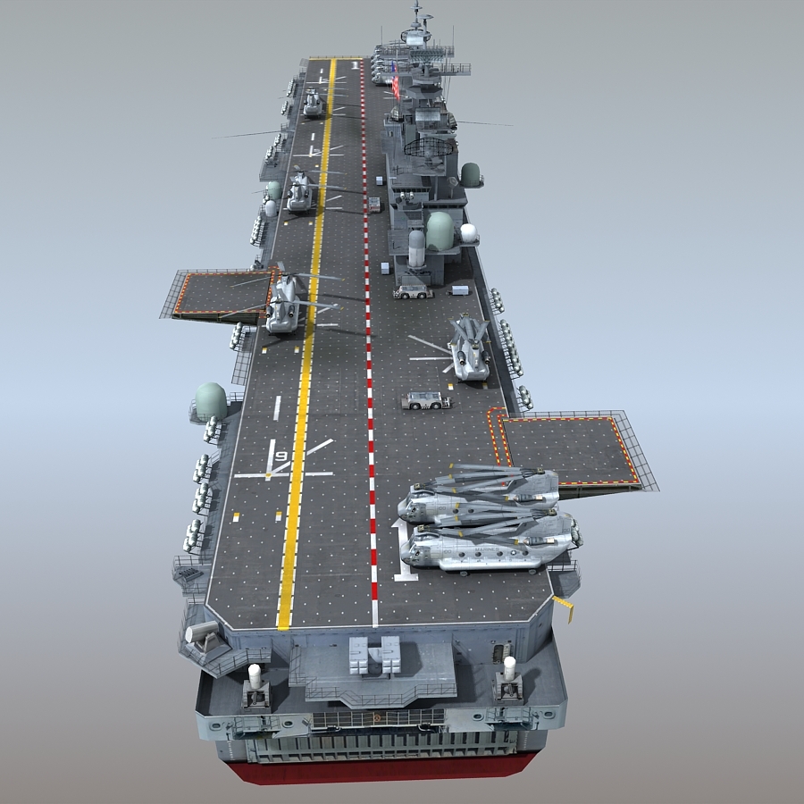 uss wasp lhd 3d max