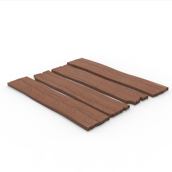 3d wooden wood plank