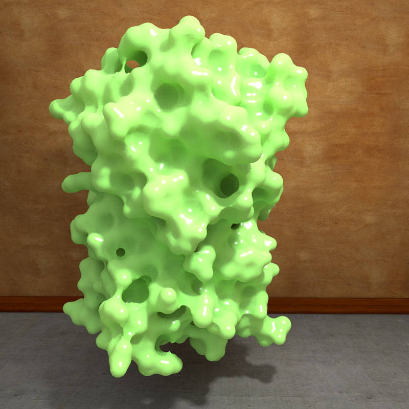 green fluorescent protein gfp 3d model
