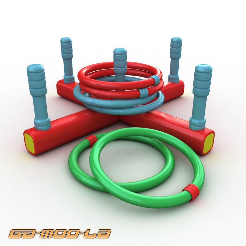 children ring toss toy 3d max