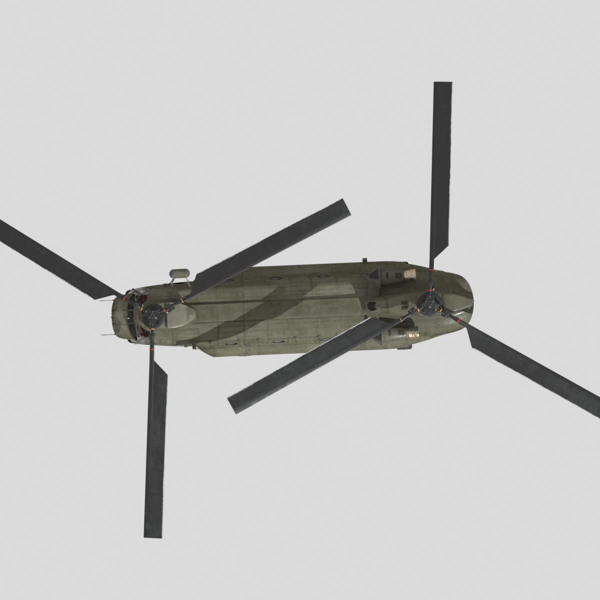 3d chinook ch47 helicopter model