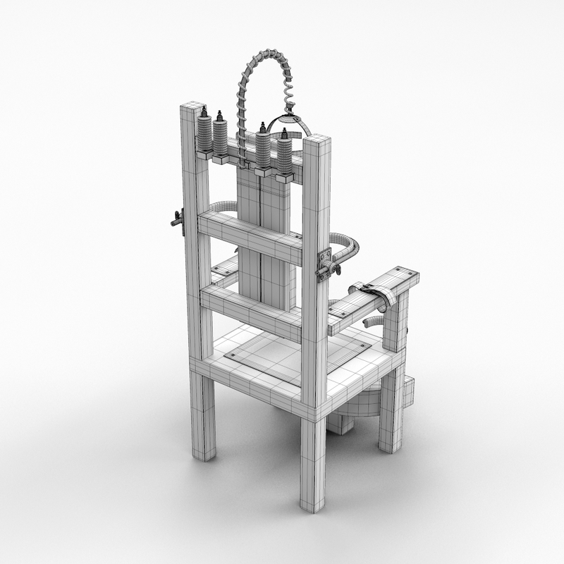 3d model of electric chair