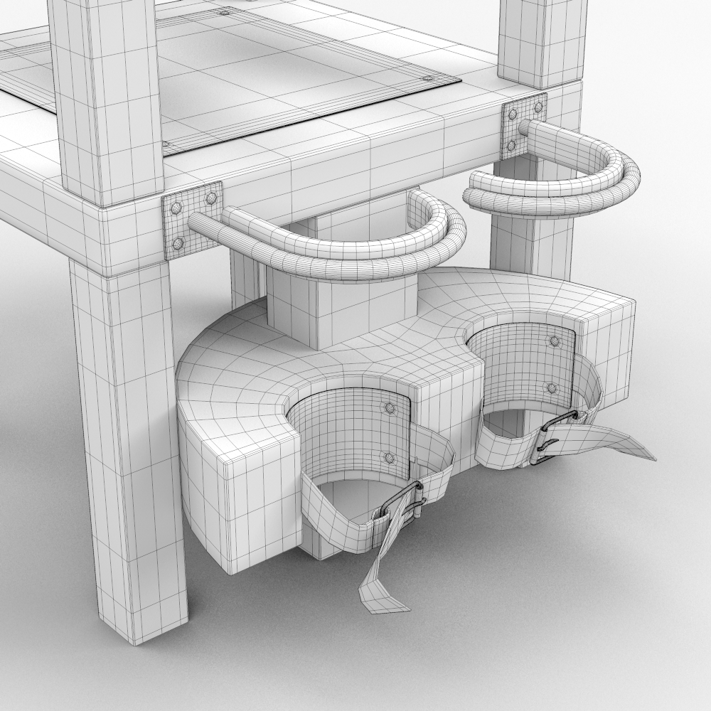 3d model of electric chair