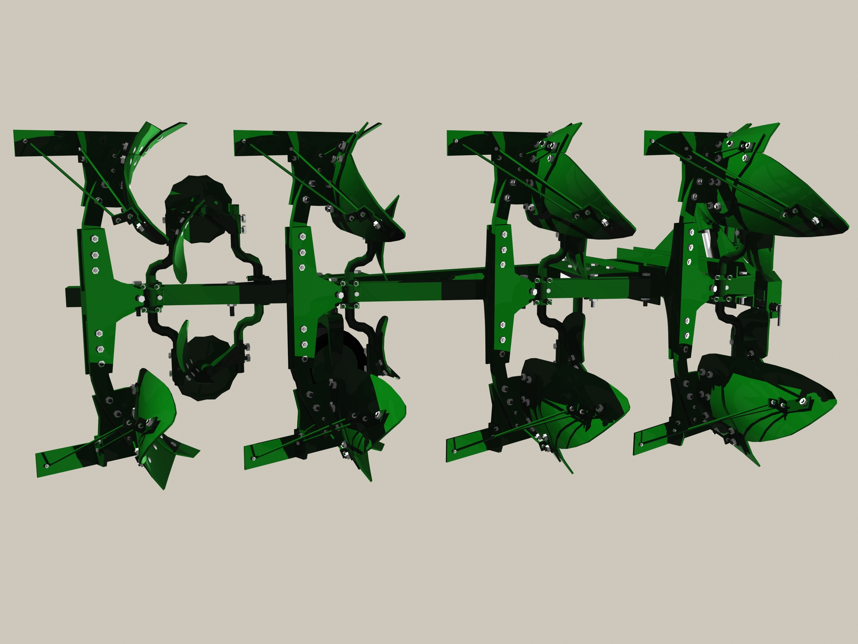 3d plow rotated model