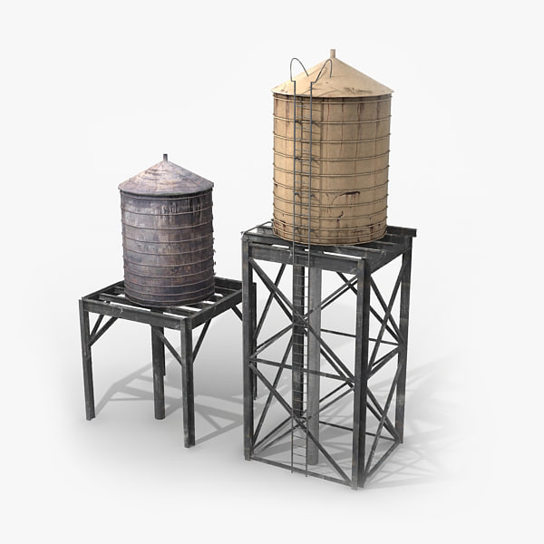 obj roof-top water tanks