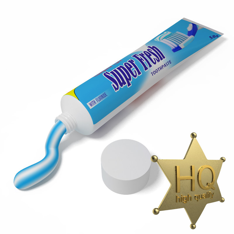 3d toothpaste tooth paste model