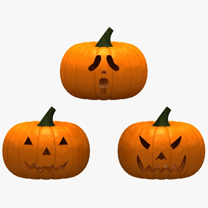 halloween pumpkin 3d max