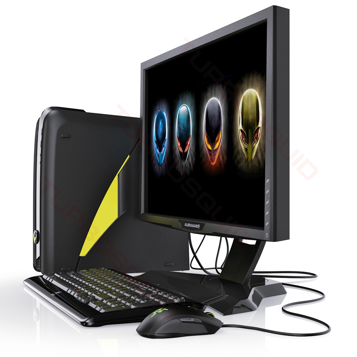 dell alienware gaming computer 3d max