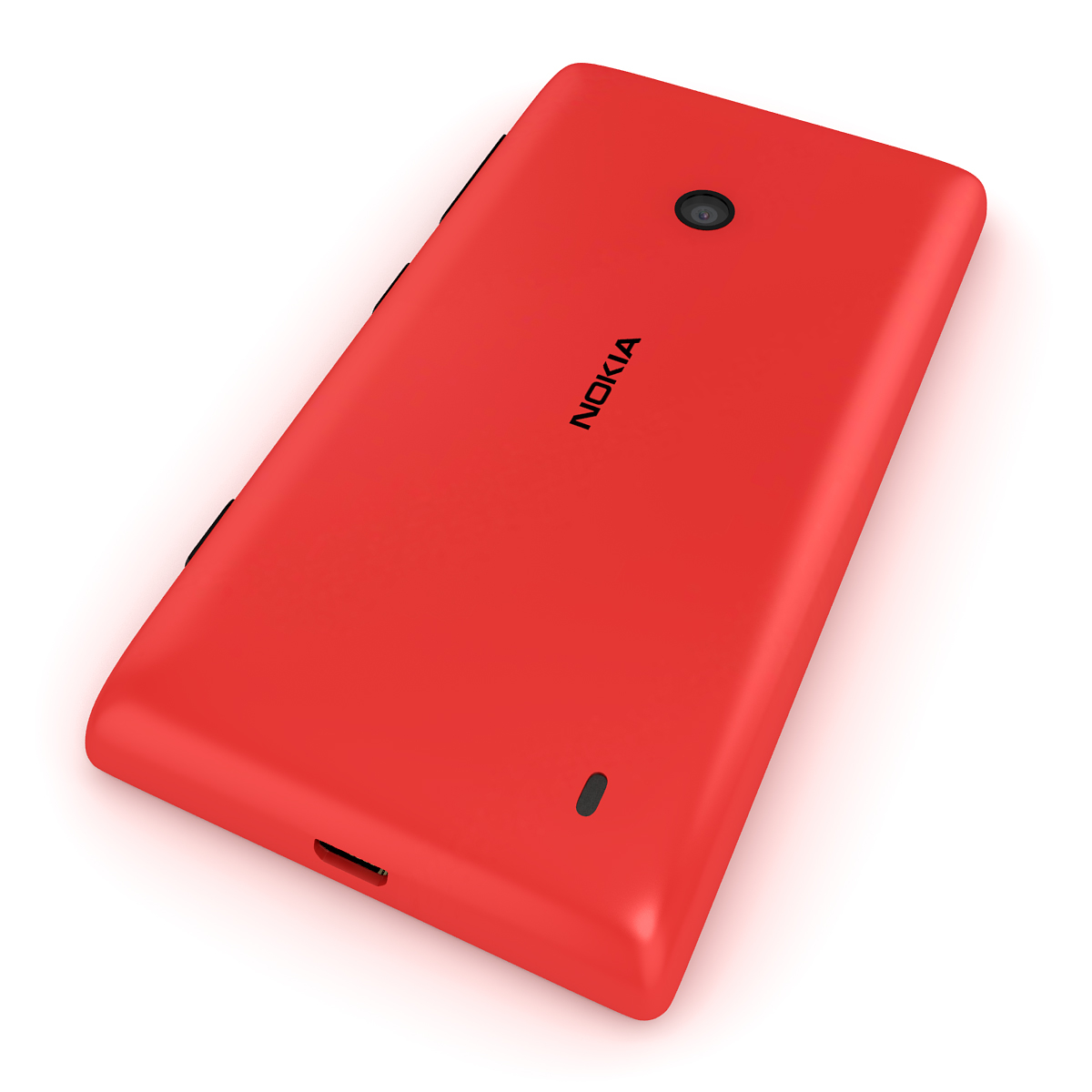 3d nokia lumia 520 red
