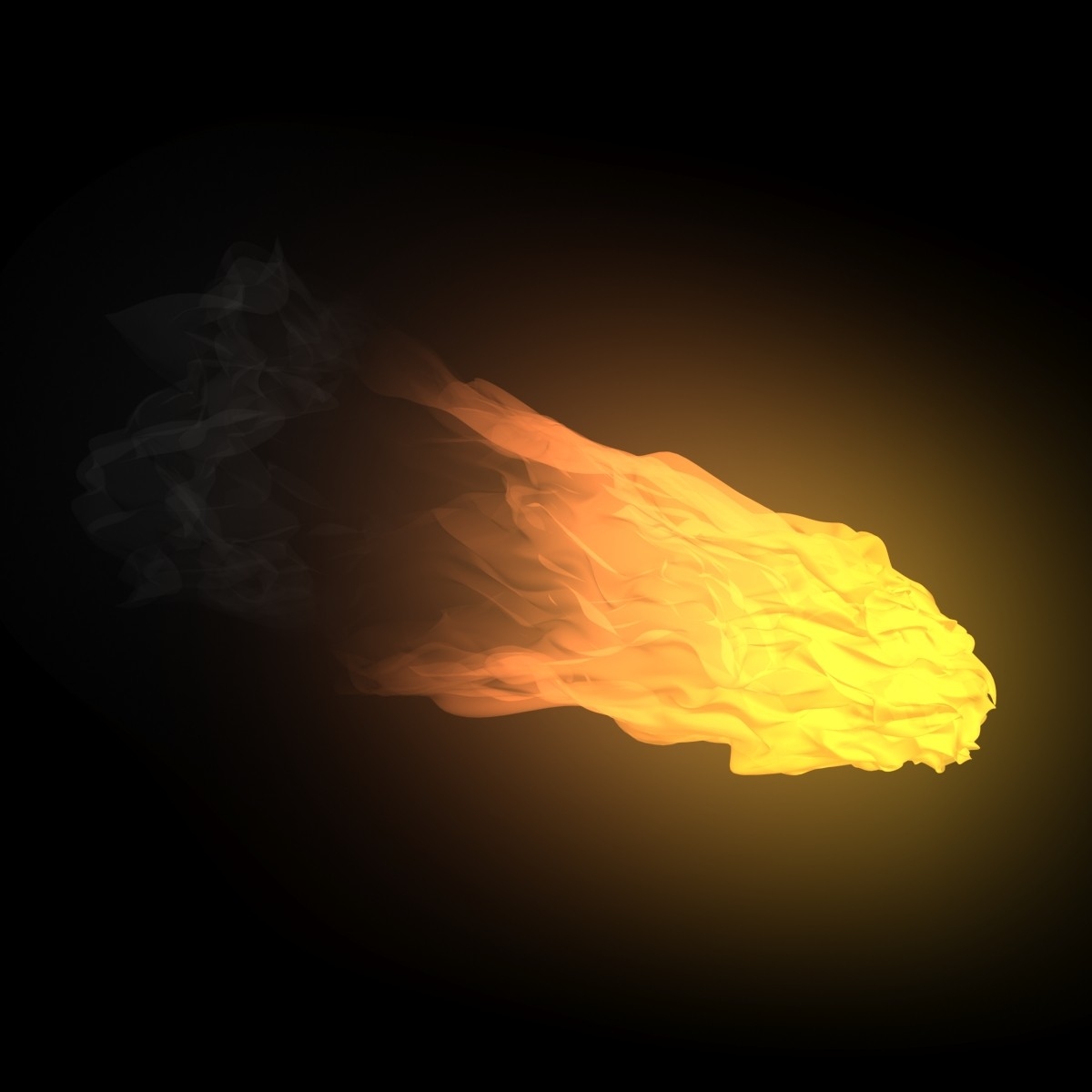 3d model animating fireball
