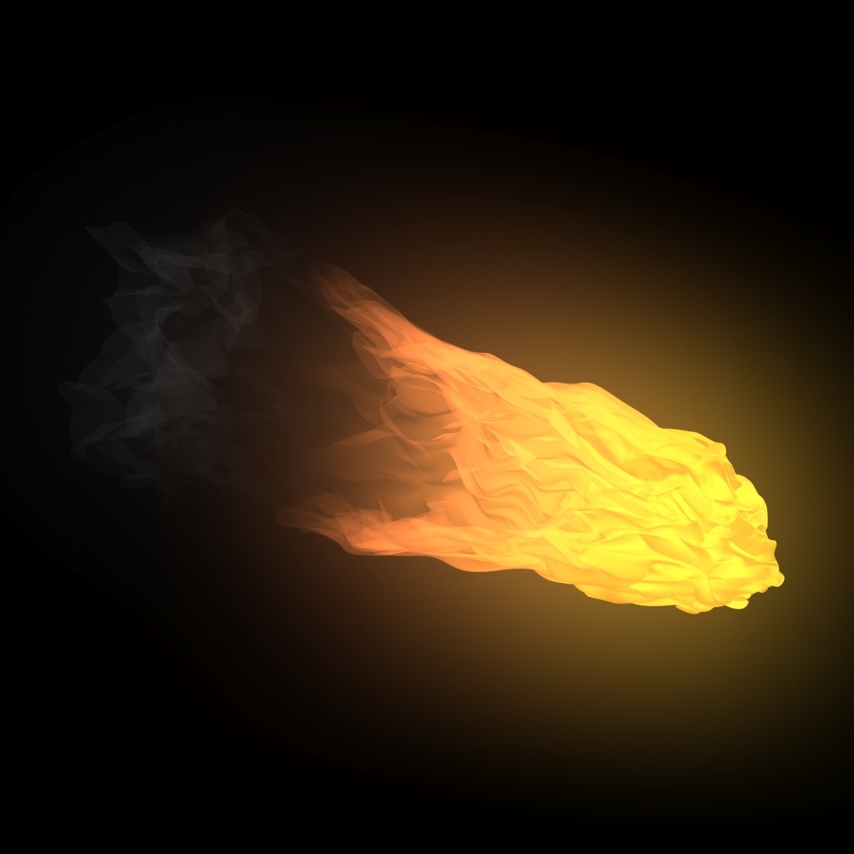 3d model animating fireball