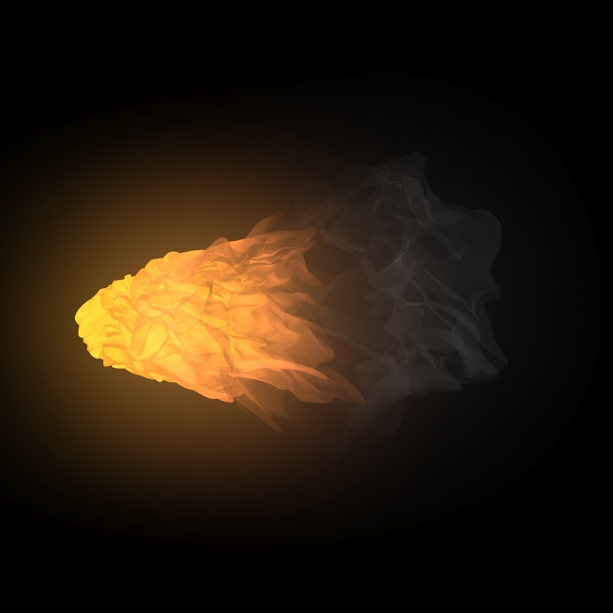 3d model animating fireball
