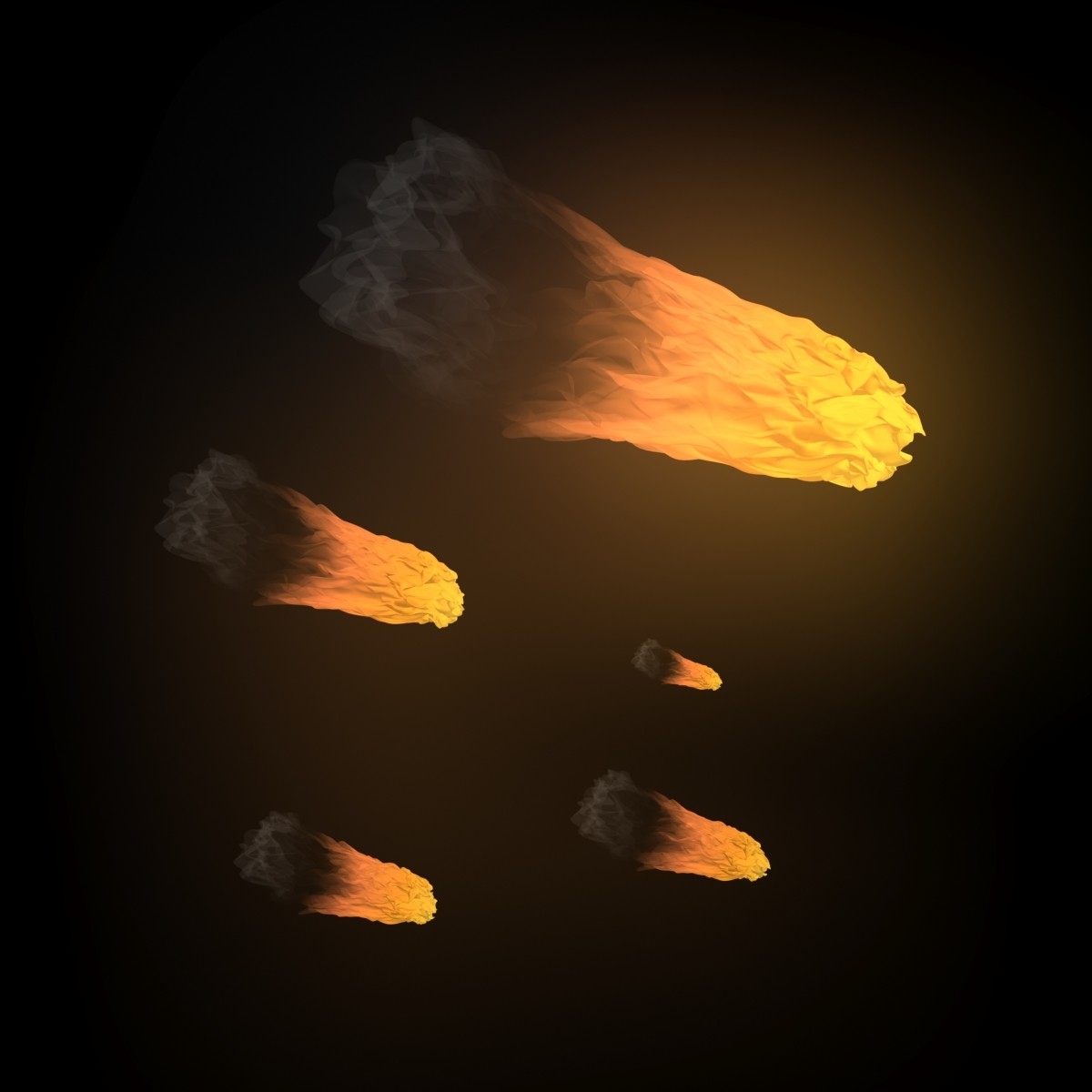 3d model animating fireball