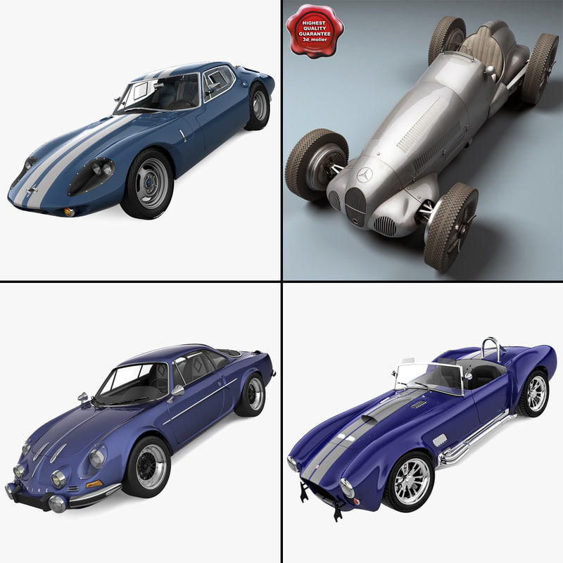 retro cars 13 3d max