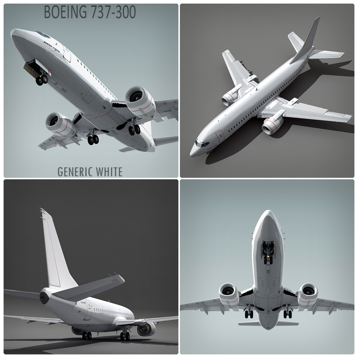 3d model boeing planes