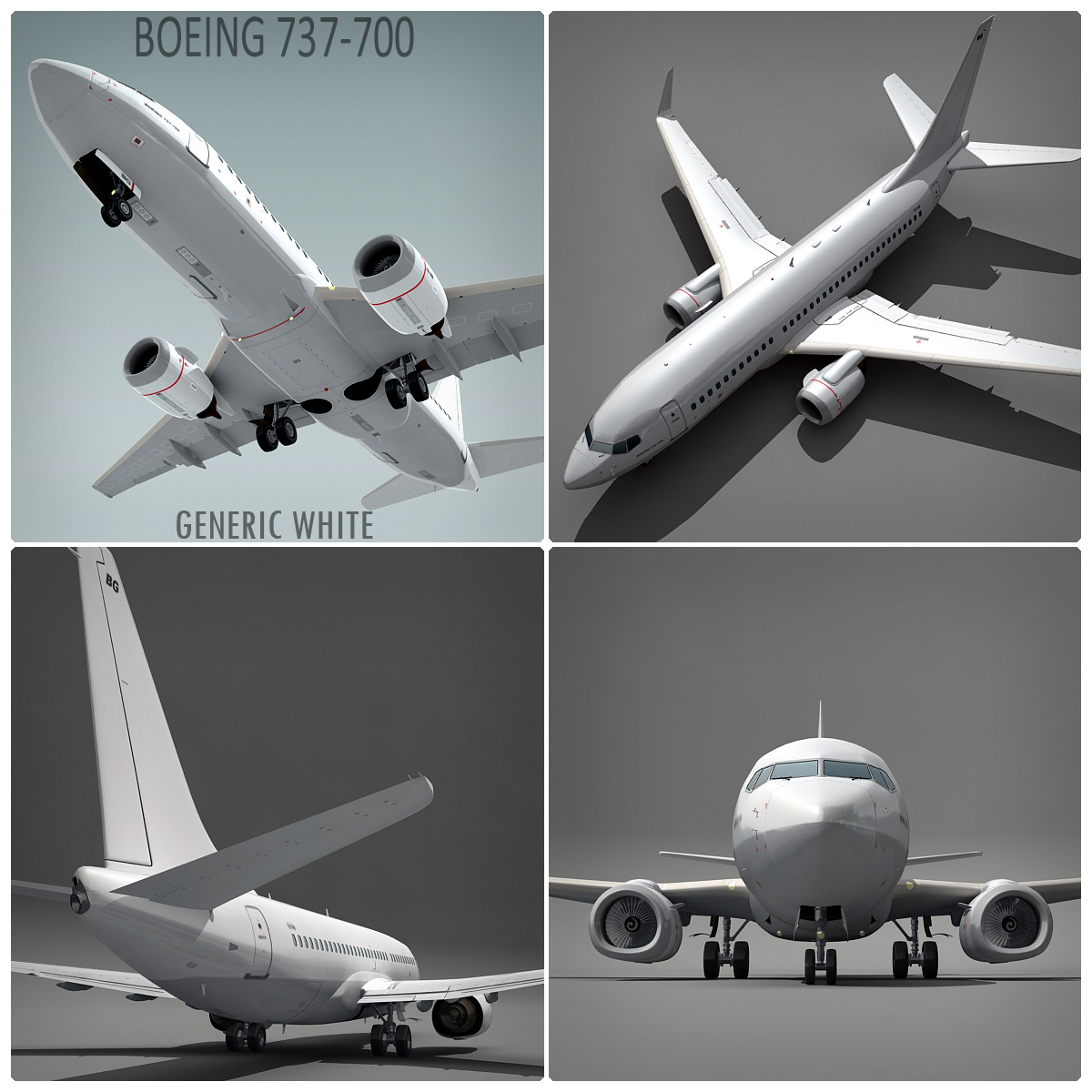 3d model boeing planes