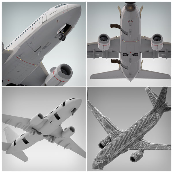 3d model boeing planes