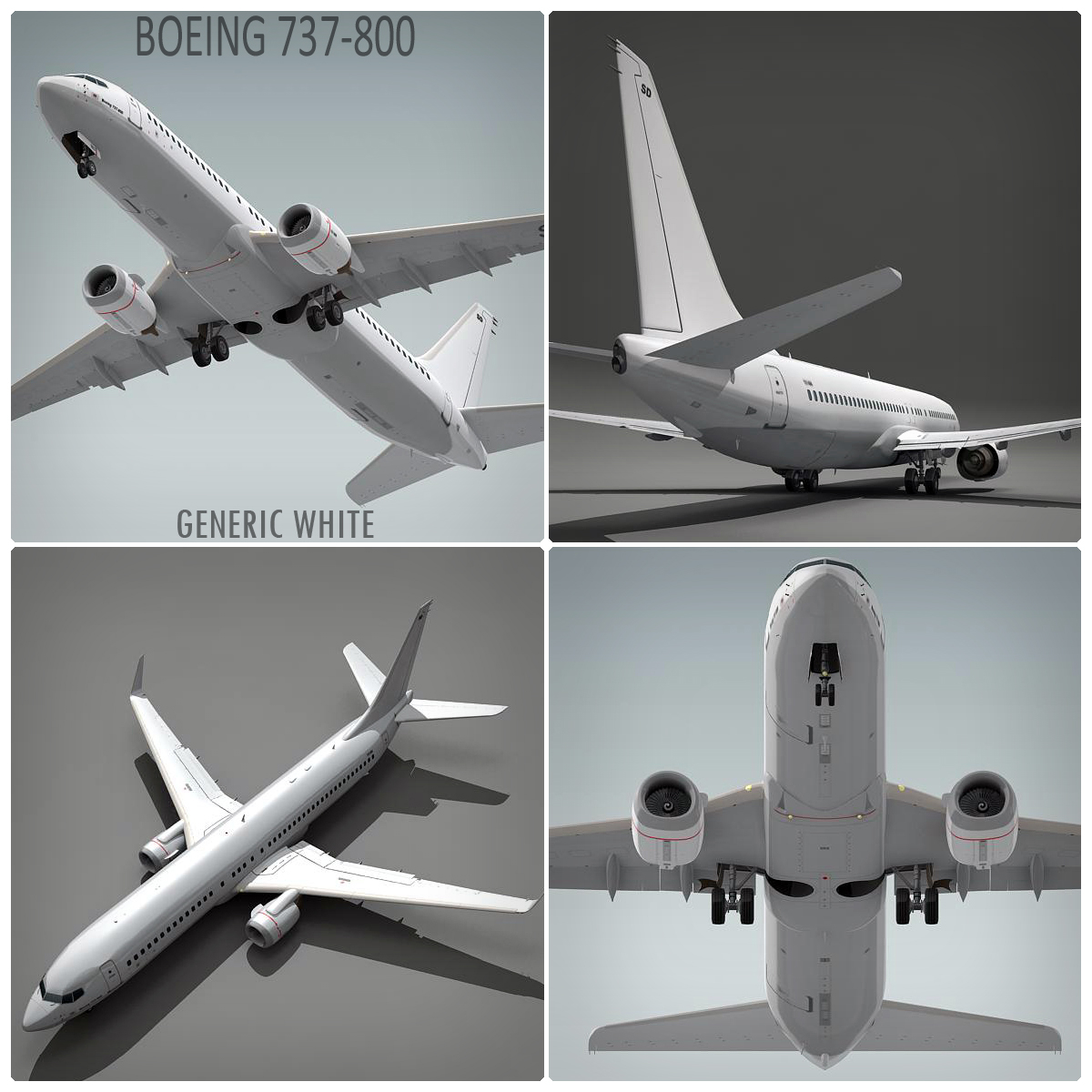 3d model boeing planes