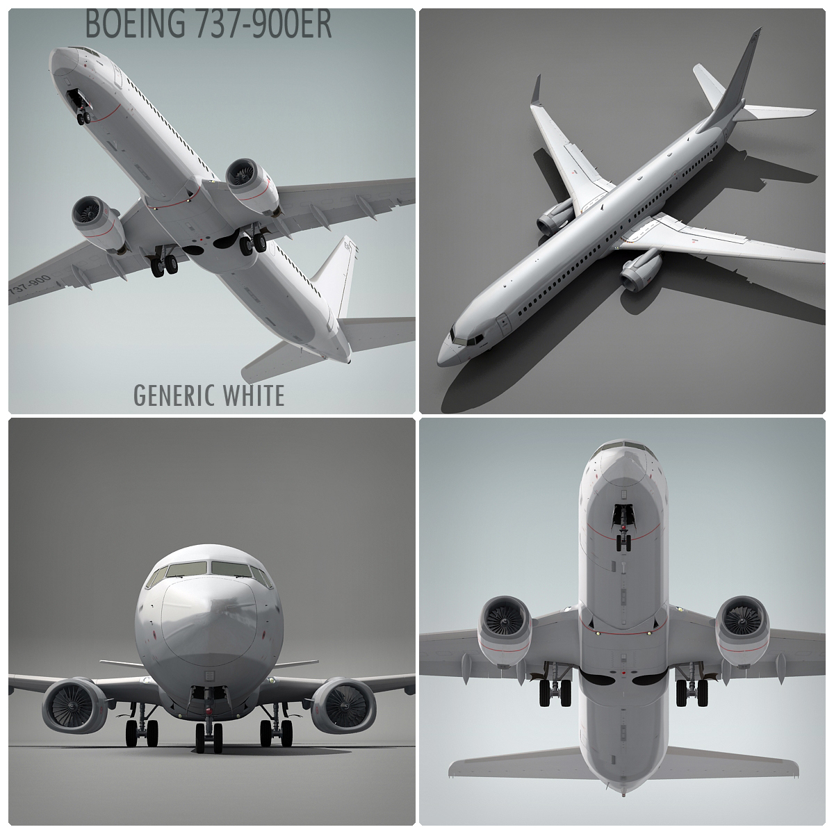 3d model boeing planes